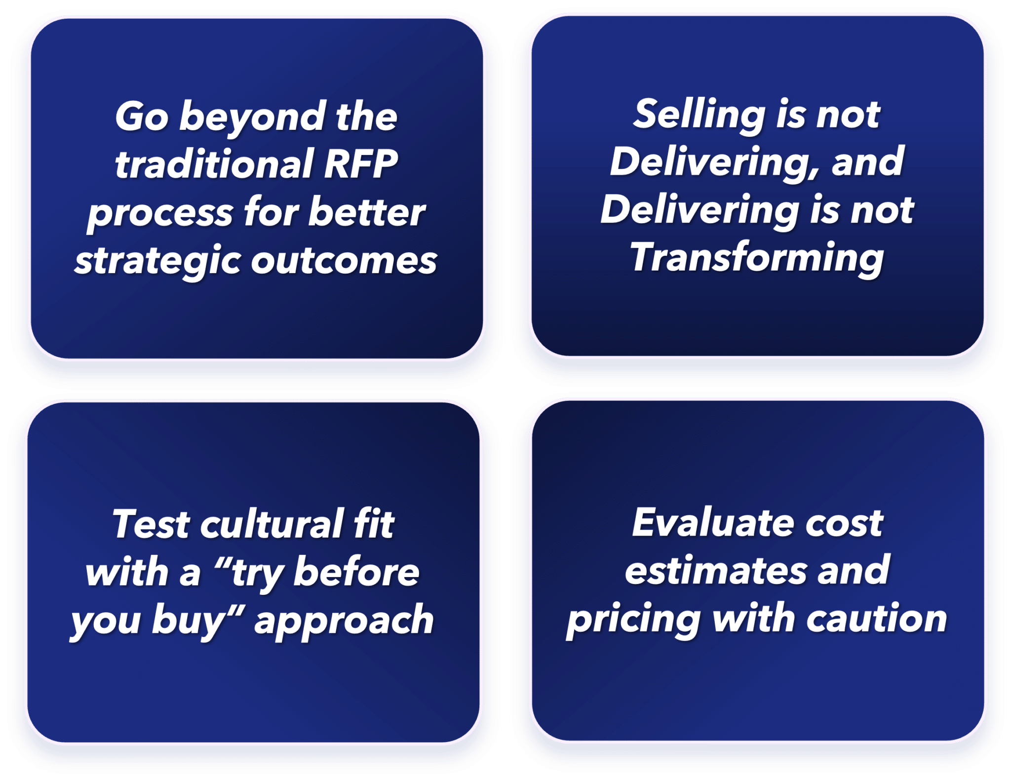 4 strategies for choosing the right transformation partner